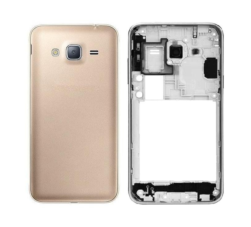 Full Body Housing for Samsung Galaxy J3 (2016) - Gold - Maxbhi.com