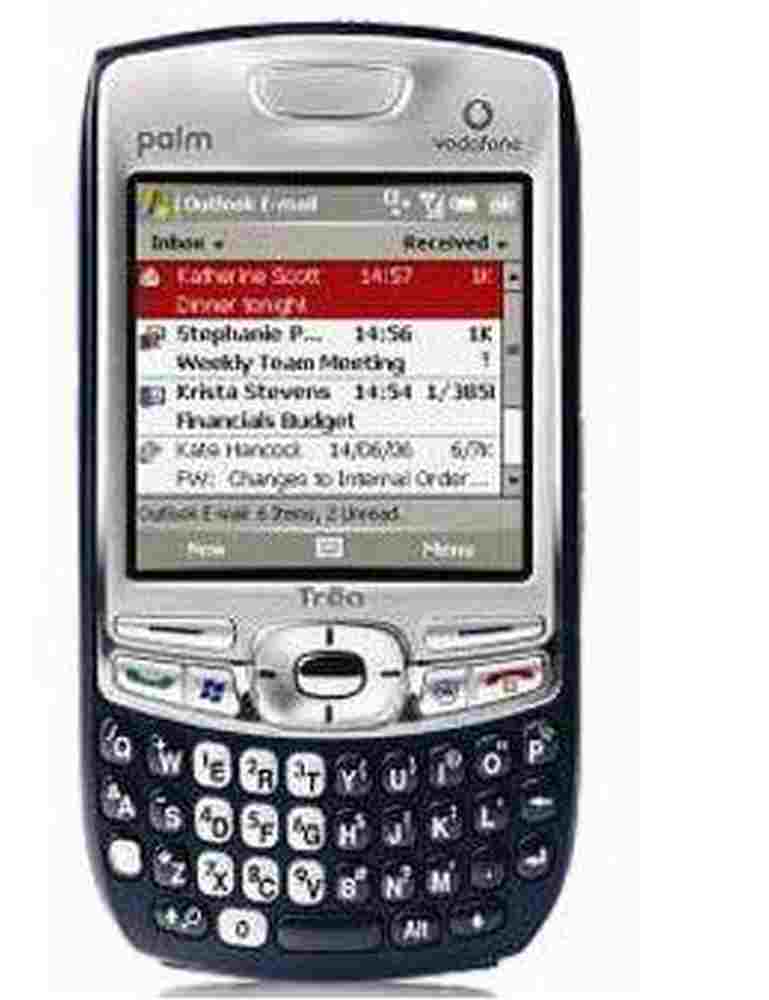 LCD with Touch Screen for Palm Treo 750v - Black by Maxbhi.com