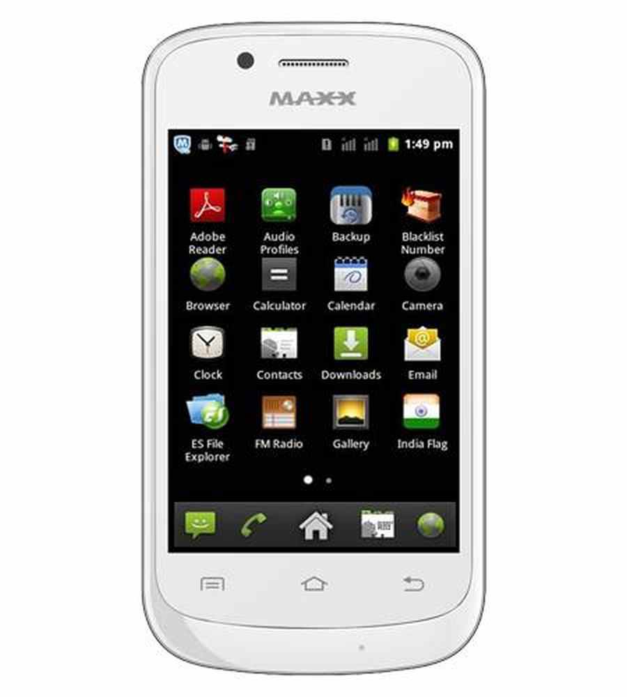 LCD with Touch Screen for Maxx AX35 - Black by Maxbhi.com