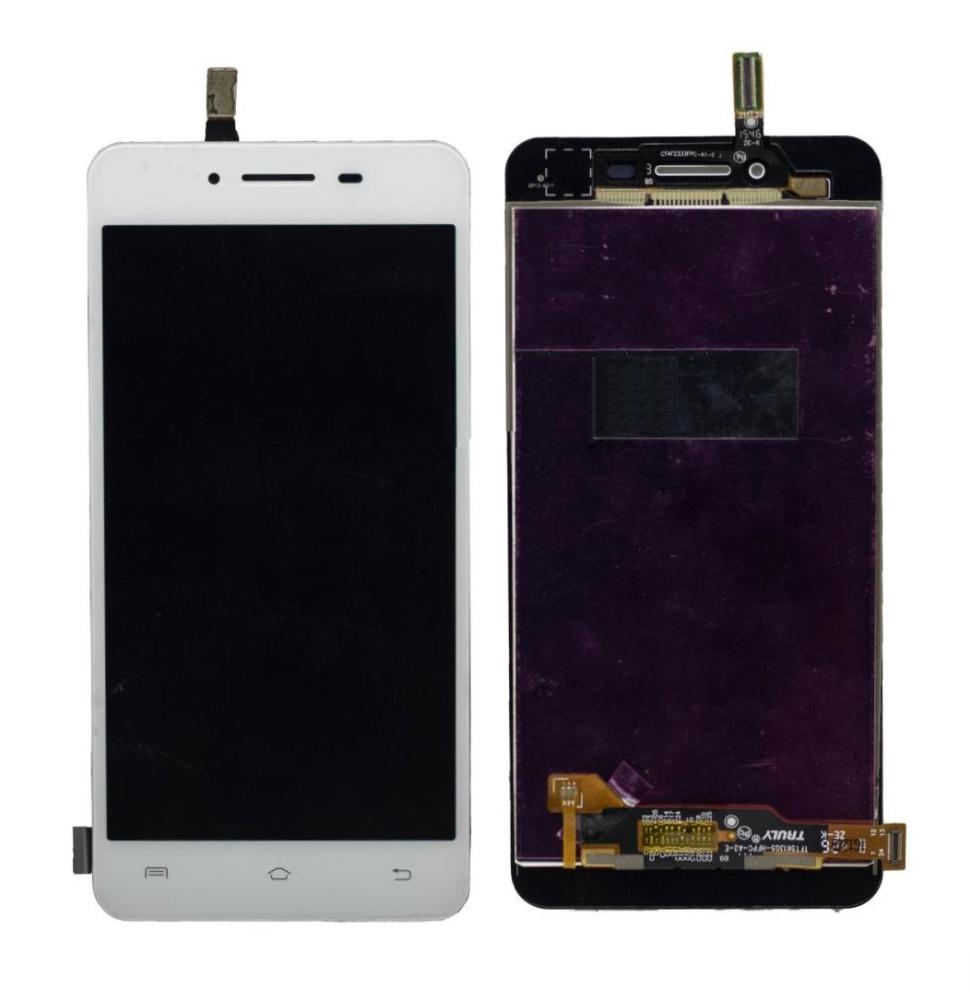 LCD with Touch Screen for Vivo V1 - White by Maxbhi.com