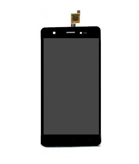 LCD with Touch Screen for Lava P7 - Black by Maxbhi.com