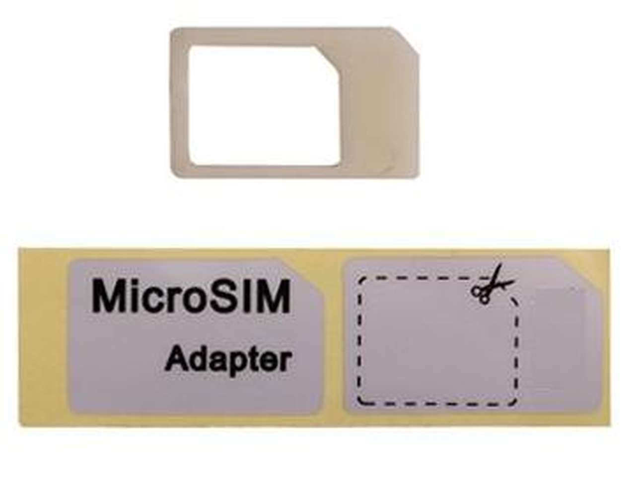 Sim Adapter For Apple iPad Micro Sim to Regular Sim Black - Maxbhi.com
