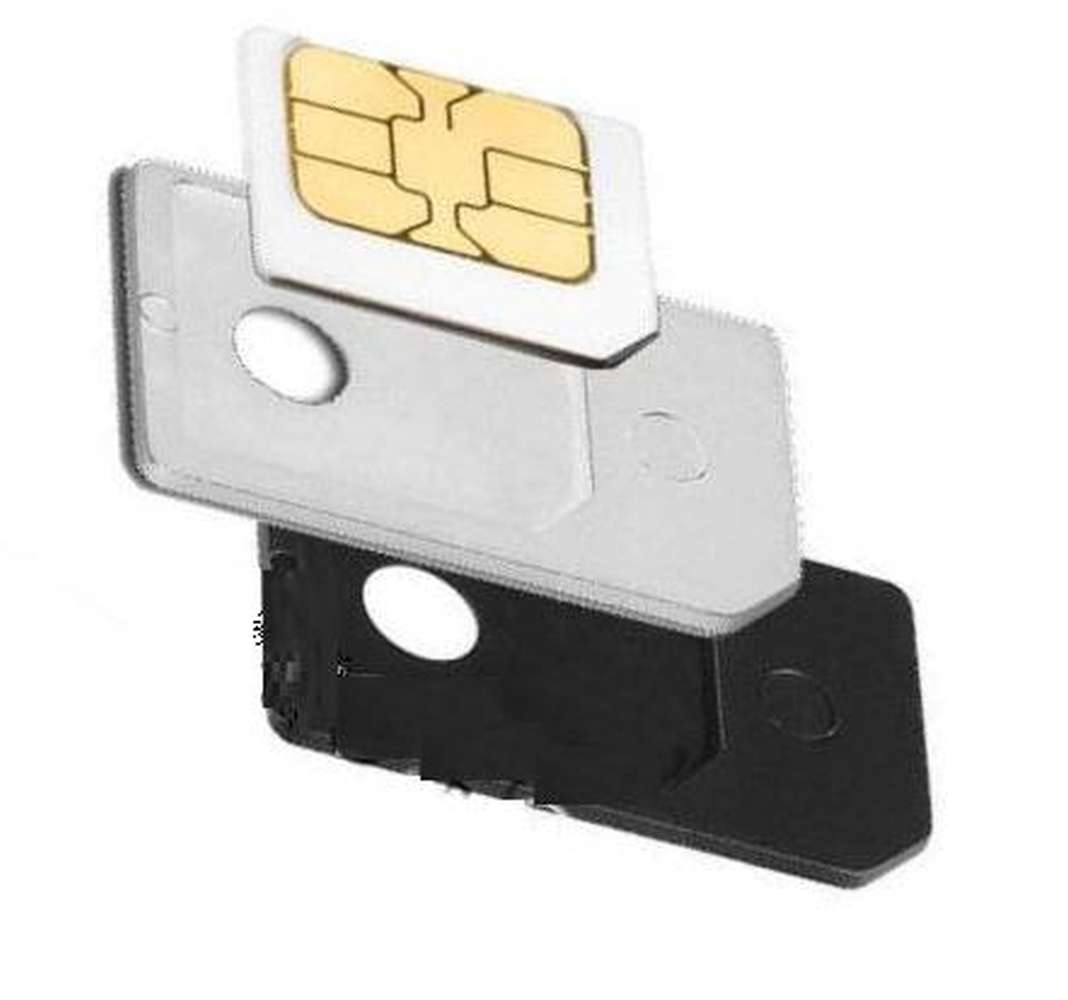 Sim Adapter For Apple iPad Micro Sim to Regular Sim Black & White ...