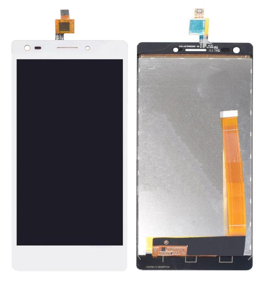 LCD with Touch Screen for Lava Pixel V2 - White by Maxbhi.com