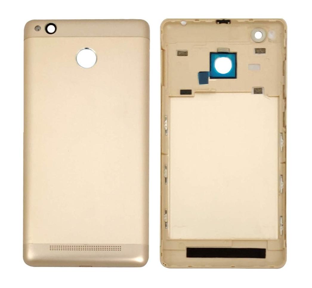 Back Panel Cover for Xiaomi Redmi 3S Prime - Gold - Maxbhi.com