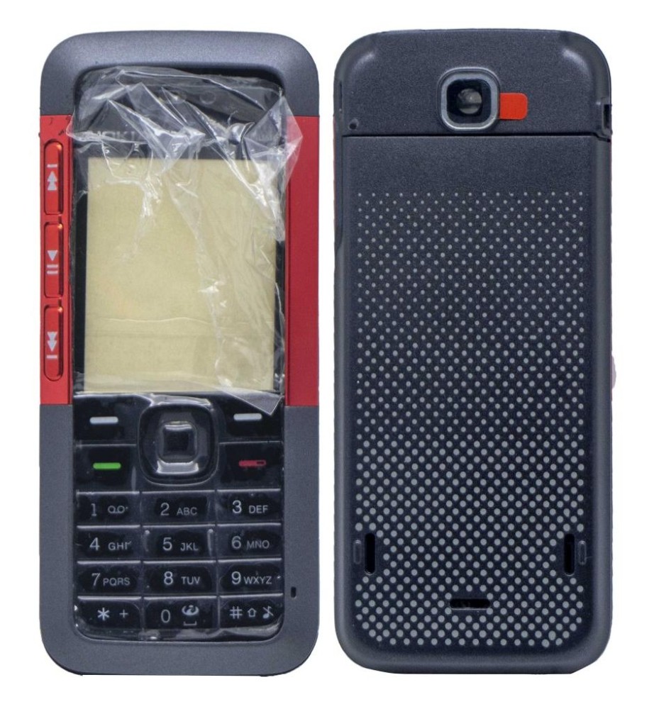 Full Body Housing for Nokia 5310 XpressMusic - Red & Black - Maxbhi.com