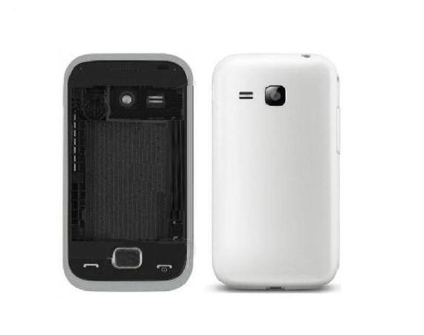 Full Body Housing for Samsung Rex 60 C3312R - Silver - Maxbhi.com