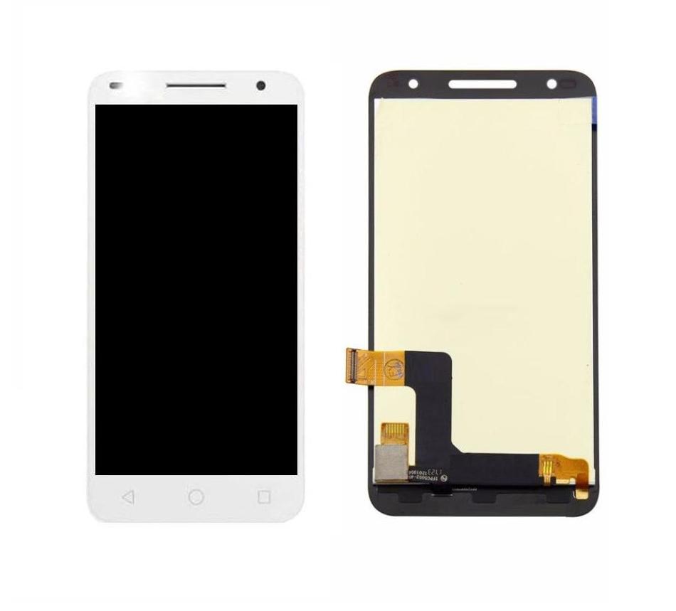 LCD with Touch Screen for Alcatel U5 HD - White by Maxbhi.com