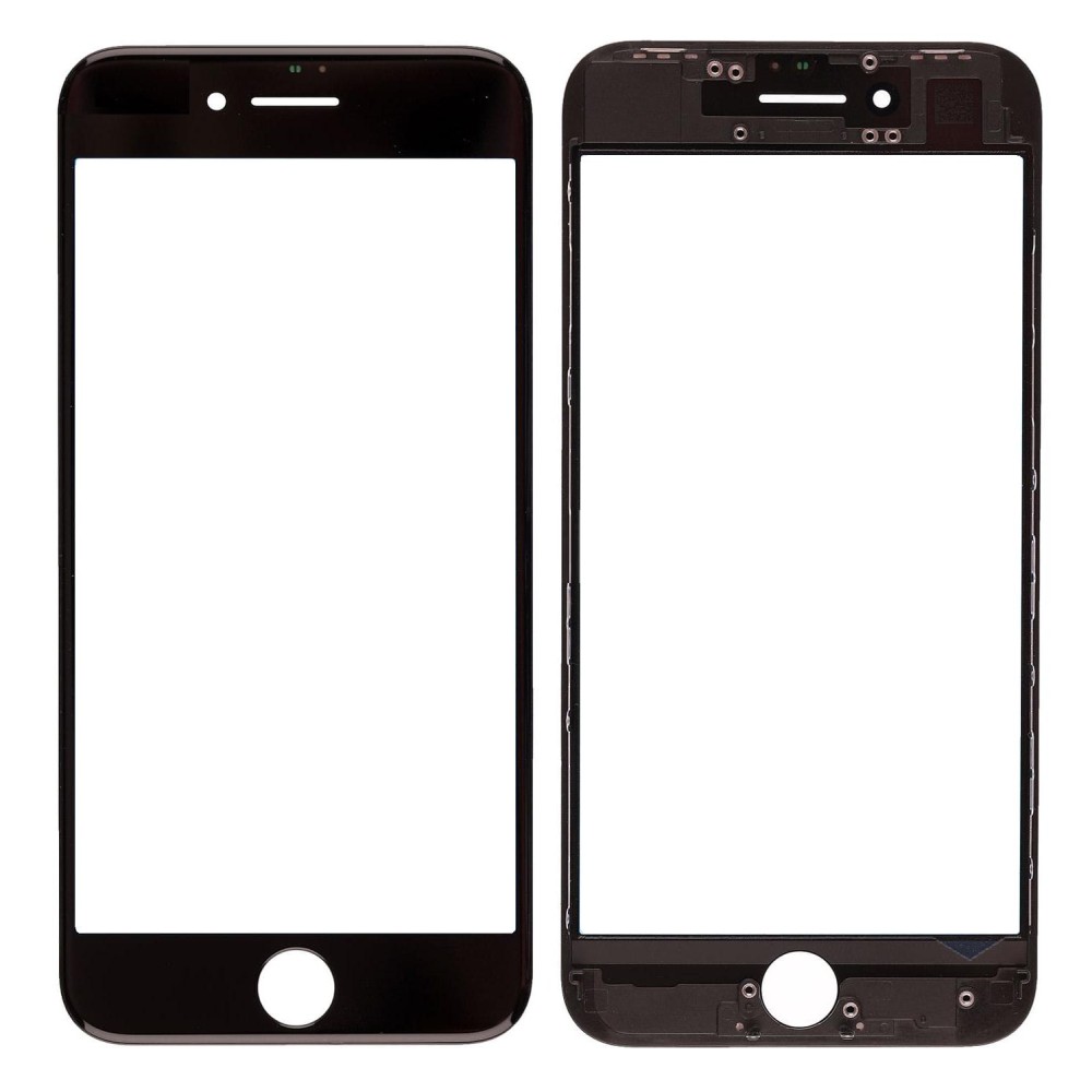 Replacement Front Glass for Apple iPhone 8 - Black by Maxbhi.com