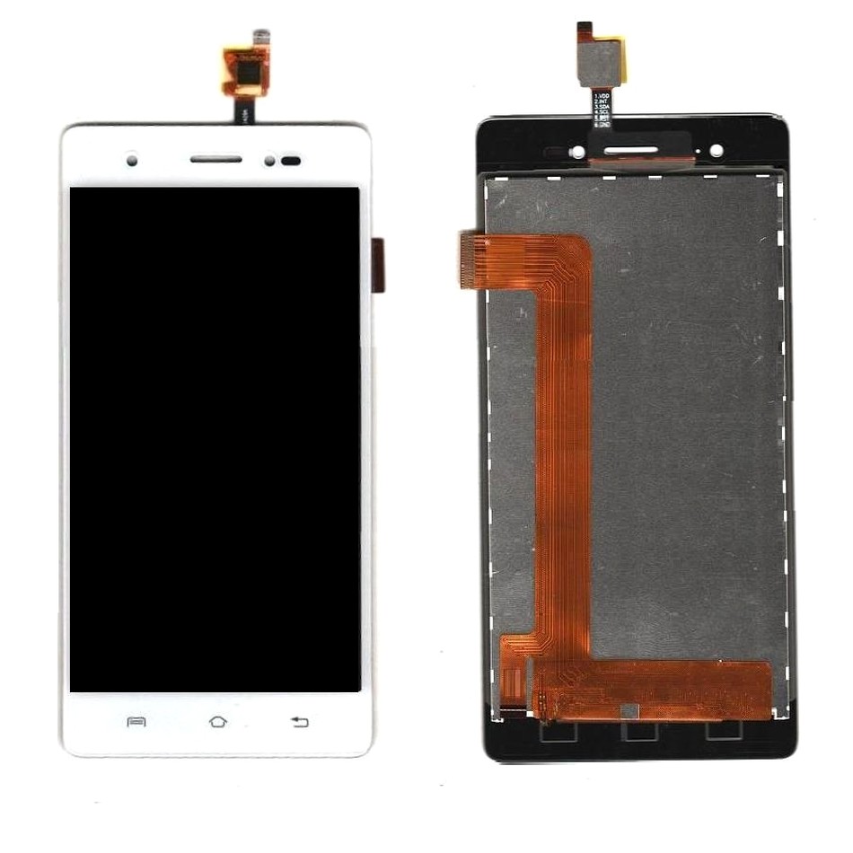 LCD with Touch Screen for Lava Iris 820 - White by Maxbhi.com