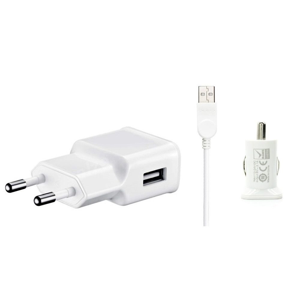 3 in 1 Charging Kit for Tecno F6 with Wall Charger, Car Charger & USB ...