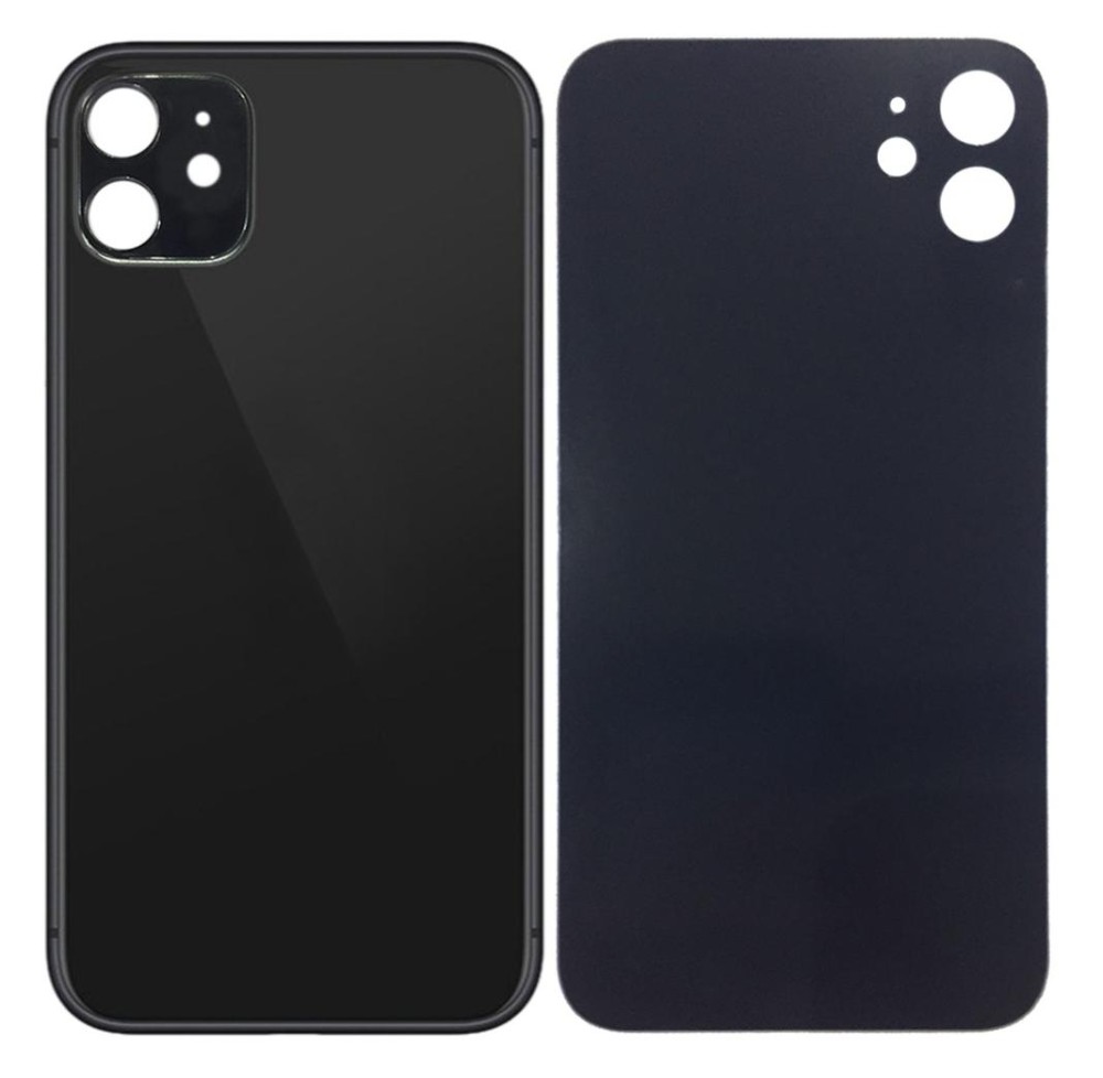 Back Panel Cover for Apple iPhone 11 - Black - Maxbhi.com