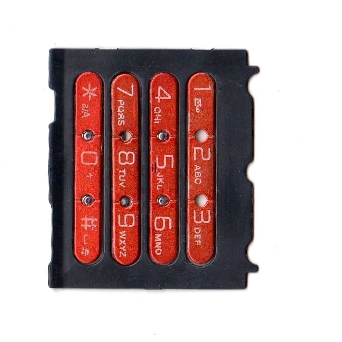 Keypad For Sony Ericsson W580i - Silver Red - Maxbhi.com