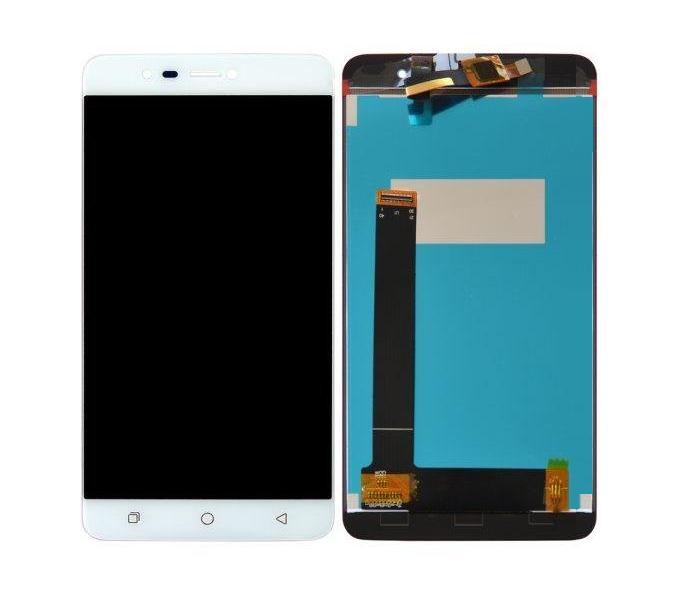 LCD with Touch Screen for Coolpad Mega 5 - White by Maxbhi.com