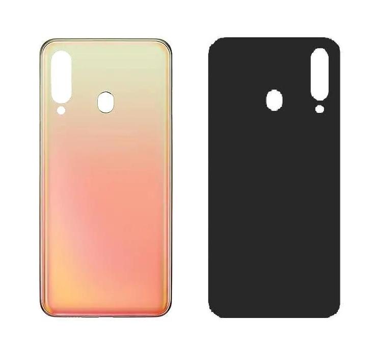 Back Panel Cover for Samsung Galaxy A60 - Orange - Maxbhi.com
