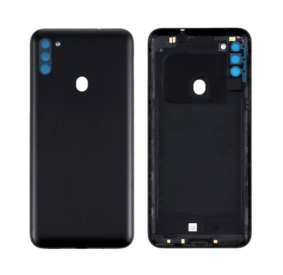 Back Panel Cover for Samsung Galaxy M11 - Black - Maxbhi.com