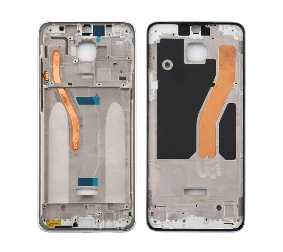 LCD Frame Middle Chassis for Xiaomi Redmi Note 8 Pro - White by Maxbhi.com