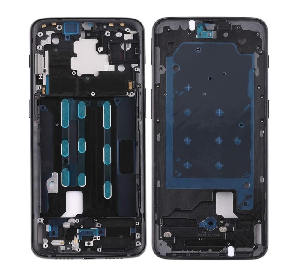 LCD Frame Middle Chassis for OnePlus 6T A6013 - Black by Maxbhi.com