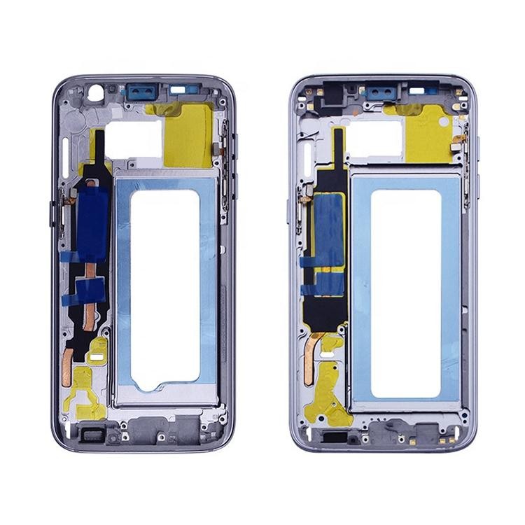 LCD Frame Middle Chassis for Samsung Galaxy S7 Edge - Blue by Maxbhi.com