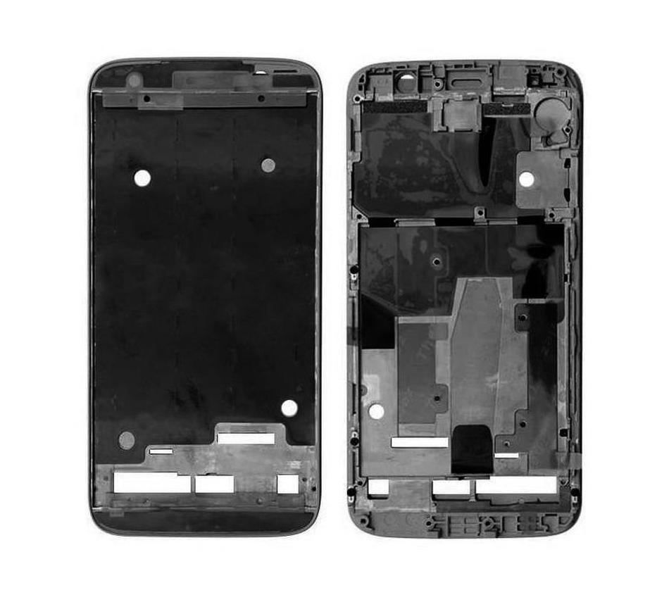 Lcd Frame Middle Chassis For Moto M Black By Maxbhi Com
