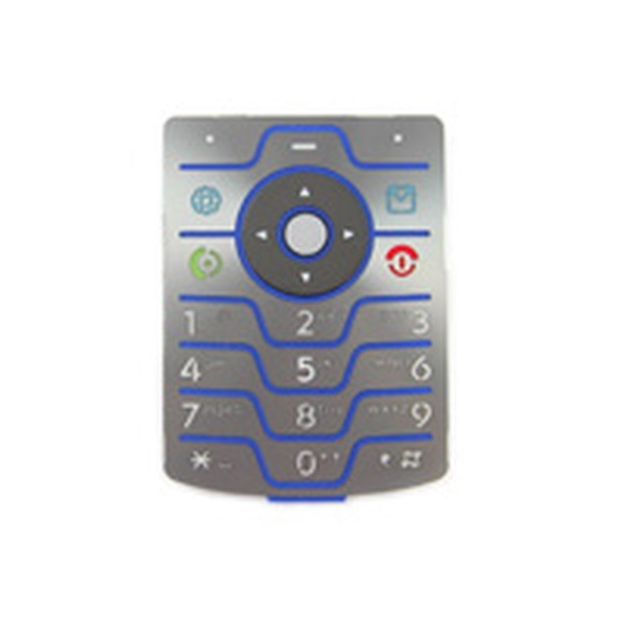 Keypad For Motorola RAZR V3 - Silver - Maxbhi.com