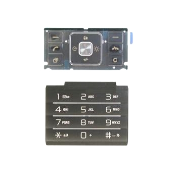 Keypad For Sony Ericsson C905 - Latin Black Silver - Maxbhi.com