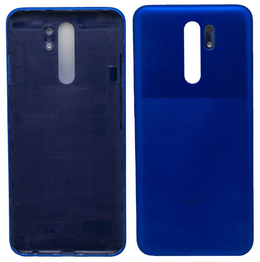 Back Panel Cover for Xiaomi Poco M2 - Blue - Maxbhi.com