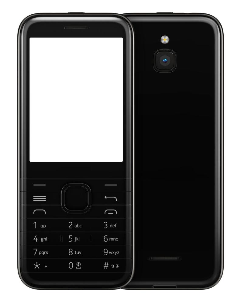 Full Body Housing for Nokia 8000 4G - Black - Maxbhi.com
