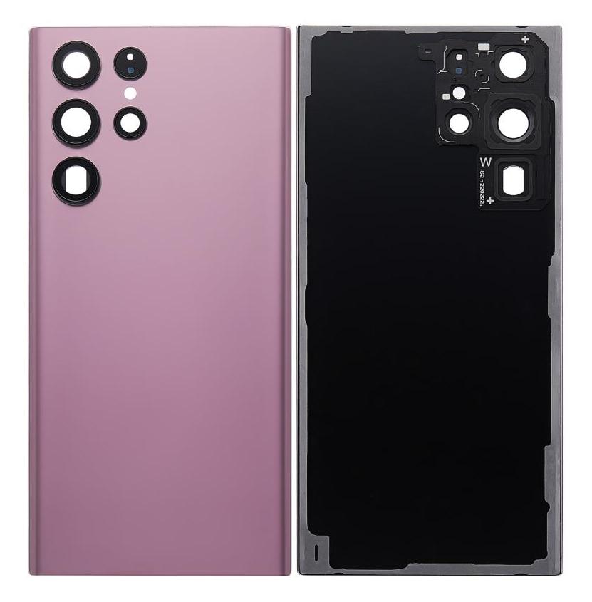 Back Panel Cover for Samsung Galaxy S22 Ultra 5G - Burgundy - Maxbhi.com