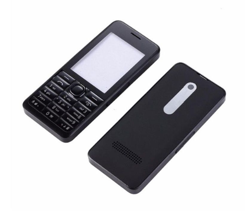 Full Body Housing for Nokia 301 Dual Sim - Black - Maxbhi.com