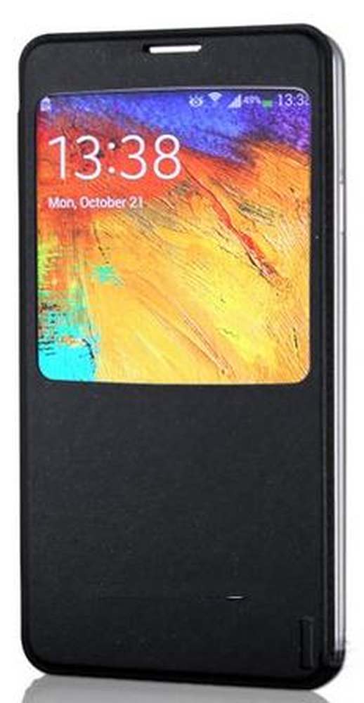 Flip Cover for Samsung Galaxy Note 3 N9005 with 3G & LTE - Black & Rose ...