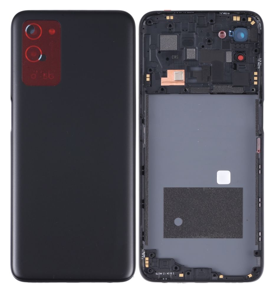 Back Panel Cover for Oppo A56 5G - Black - Maxbhi.com