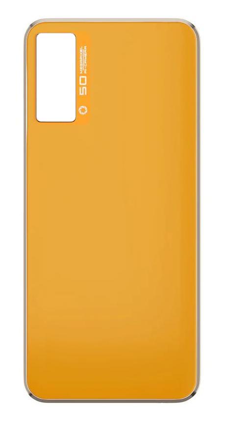 Back Panel Cover for Lava Blaze Pro - Orange - Maxbhi.com