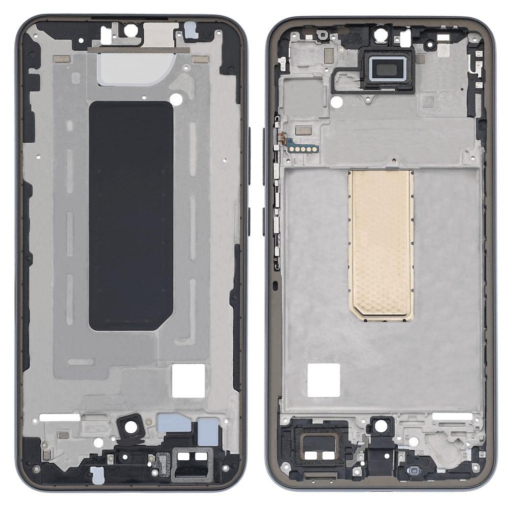 LCD Frame Middle Chassis for Samsung Galaxy A34 5G - Black by Maxbhi.com