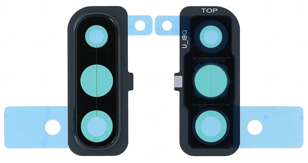 Camera Lens Glass with Frame for Samsung Galaxy A50 Black by Maxbhi.com