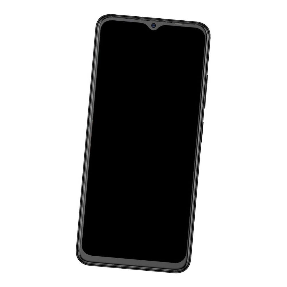 Camera Lens Glass with Frame for Itel S23 Black by Maxbhi.com