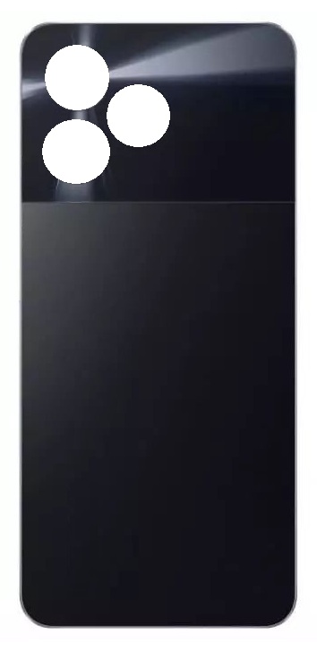 Back Panel Cover for Realme C53 India - Black - Maxbhi.com