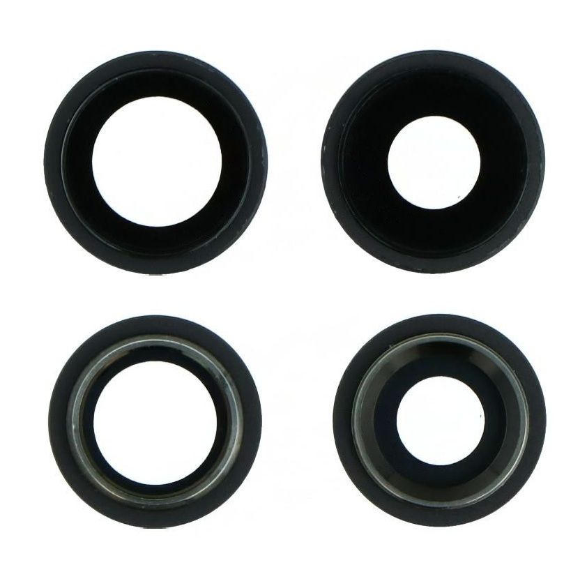 Camera Lens Glass with Frame for Apple iPhone 11 Black by Maxbhi.com