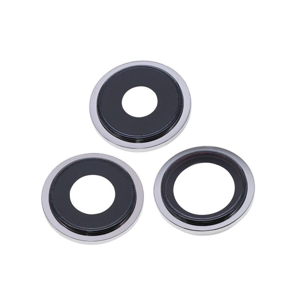 Camera Lens Glass with Frame for Apple iPhone 13 Pro Max Silver by ...