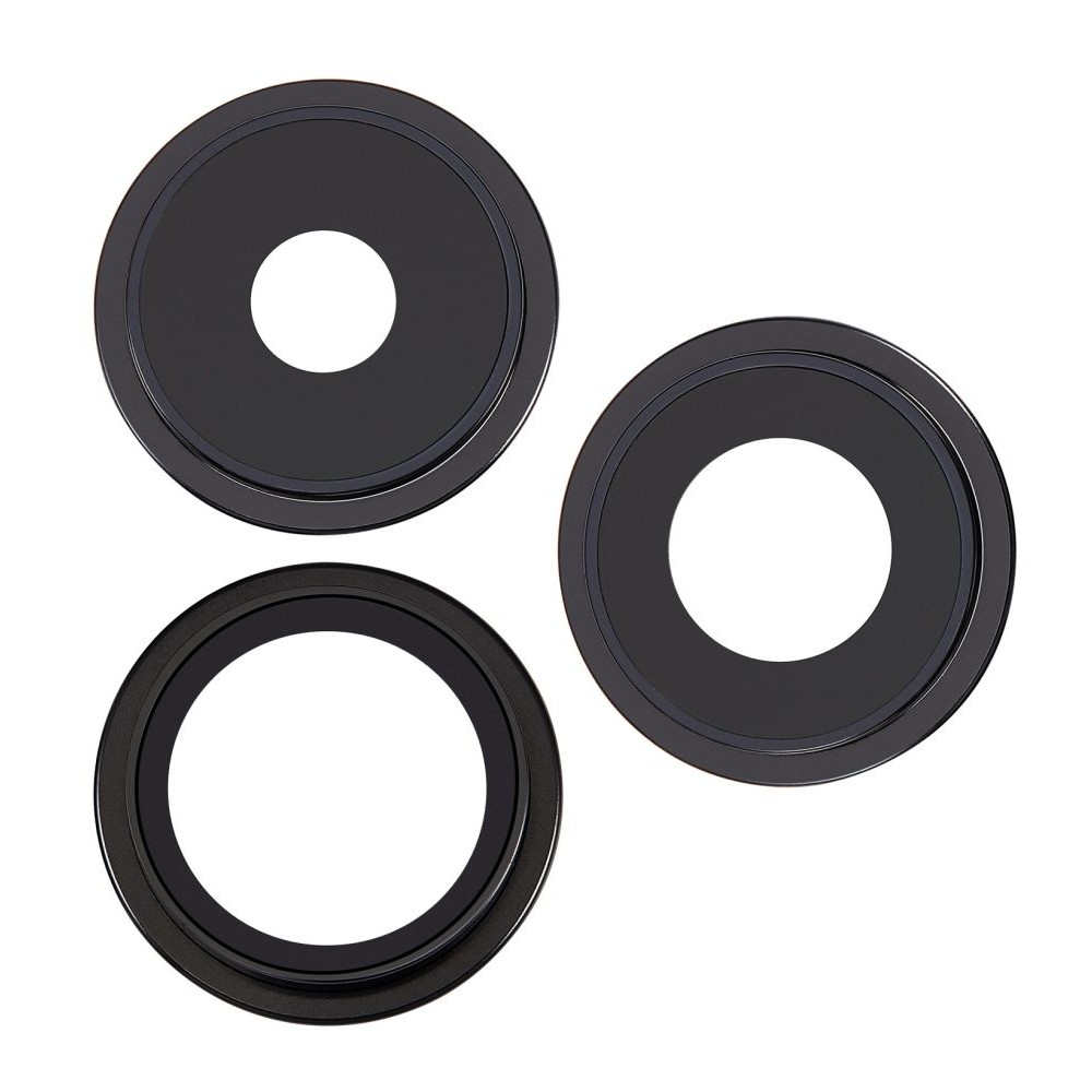 Camera Lens Glass with Frame for Apple iPhone 15 Pro Max Black by ...