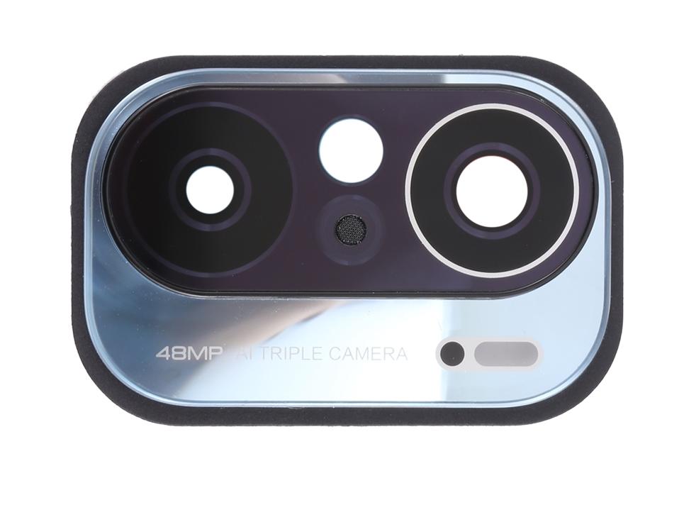 Camera Lens Glass with Frame for Xiaomi Mi 11X Blue by Maxbhi.com