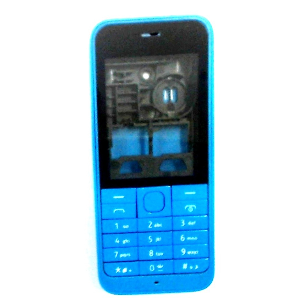 Full Body Housing for Nokia 220 Dual SIM RM-969 - Blue - Maxbhi.com