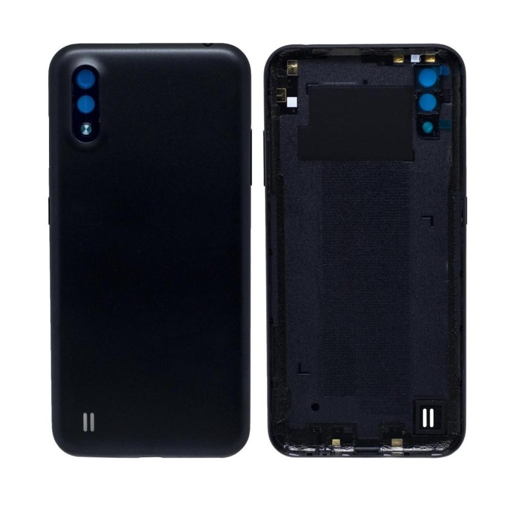 Back Panel Cover for Samsung Galaxy M01 - Black - Maxbhi.com
