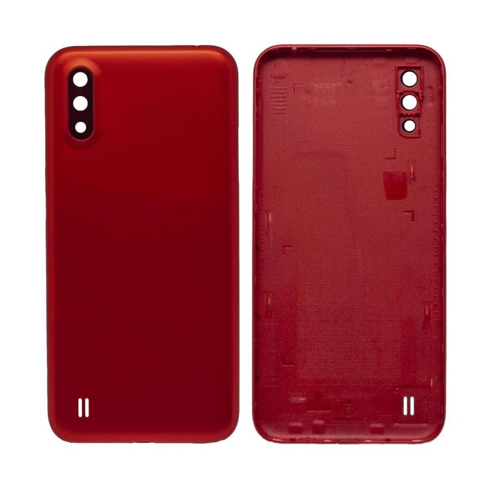 Back Panel Cover for Samsung Galaxy M01 - Red - Maxbhi.com