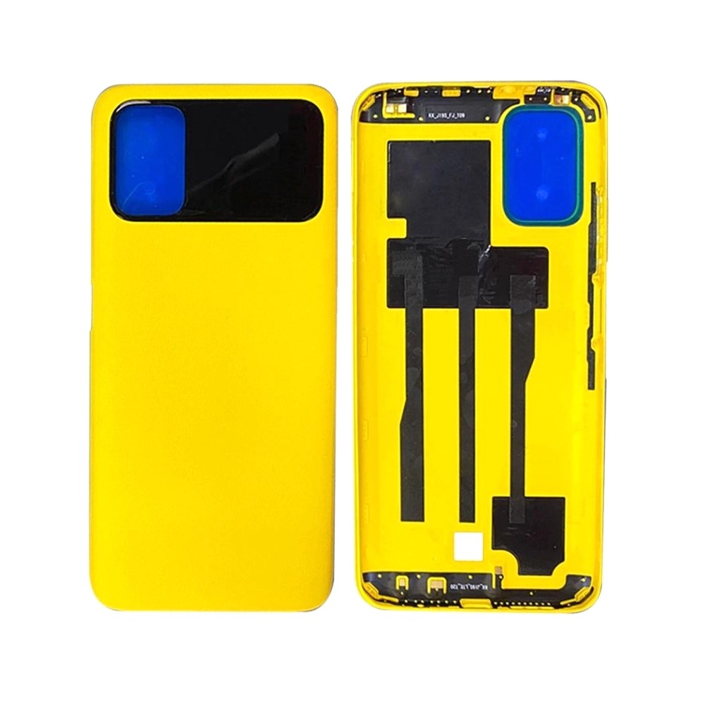 Back Panel Cover for Xiaomi Poco M3 - Yellow - Maxbhi.com