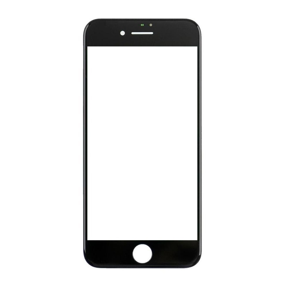 Replacement Front Glass for Apple iPhone 7 - Black by Maxbhi.com