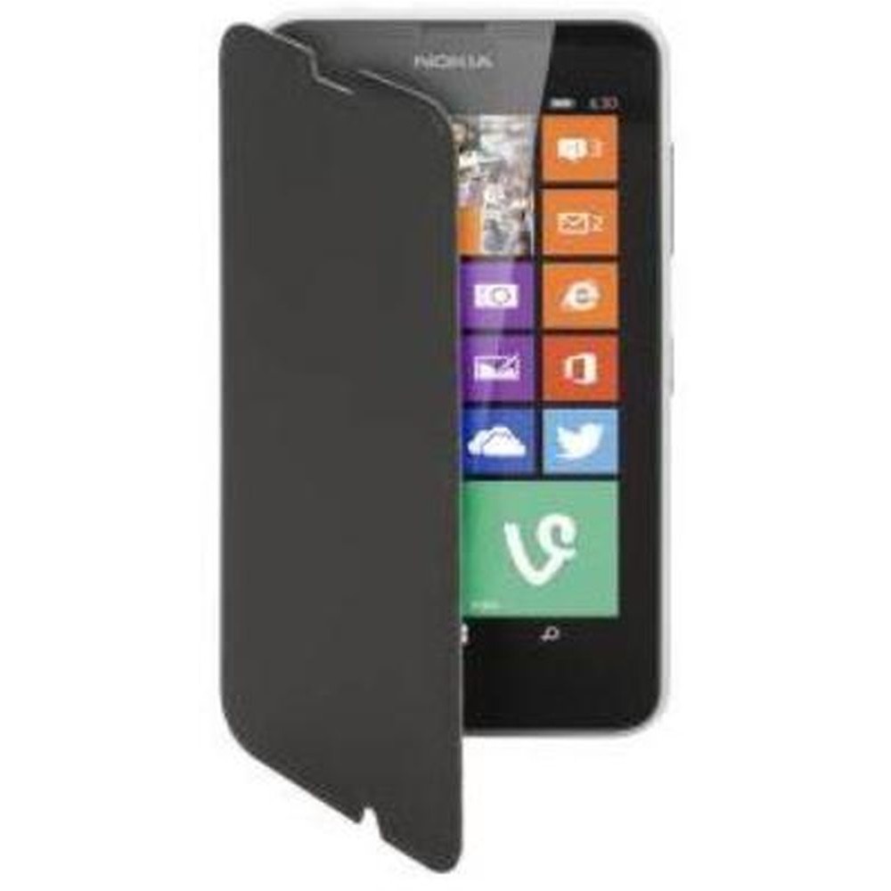 Flip Cover for Nokia Lumia 635 RM-974 - Black by Maxbhi.com