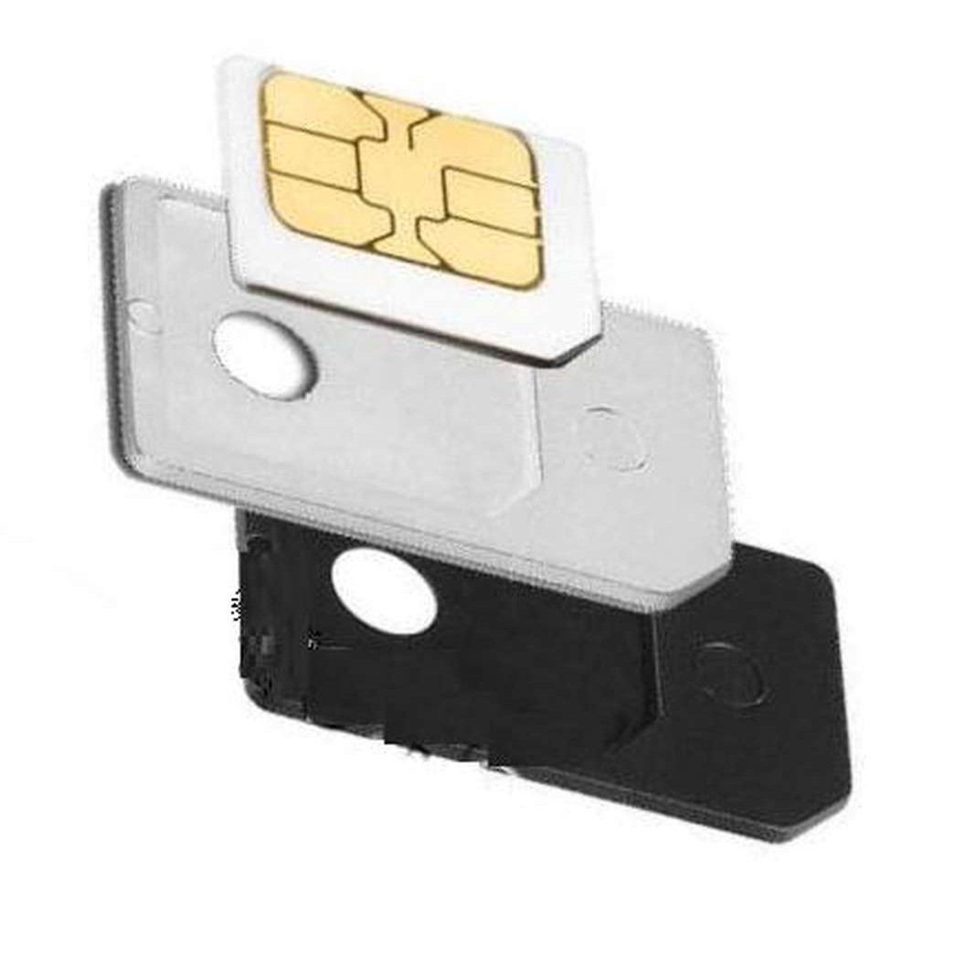 Sim Adapter For Apple iPad Micro Sim to Regular Sim Black & White ...