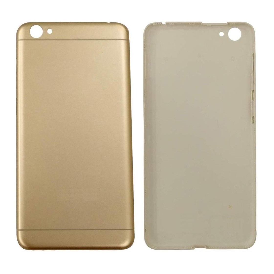 Back Panel Cover for Vivo Y53 - Gold - Maxbhi.com