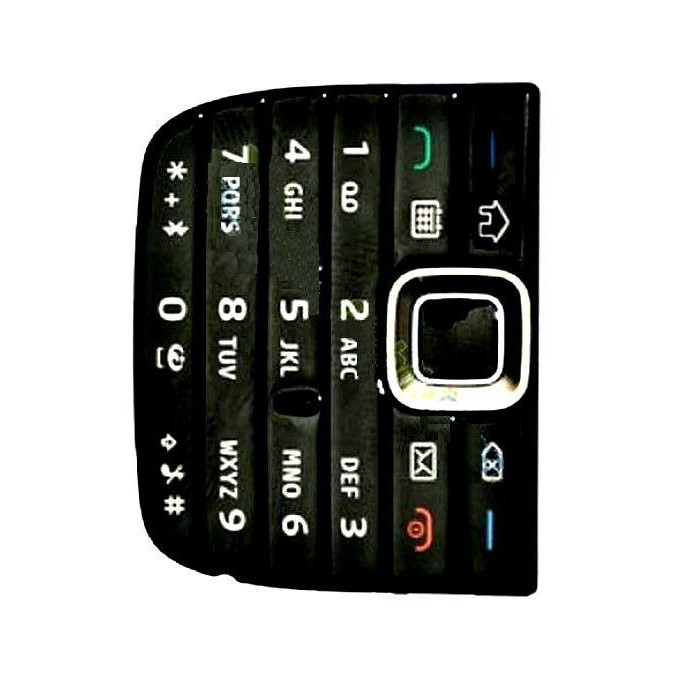 Keypad For Nokia E75 - Silver Black - Maxbhi.com